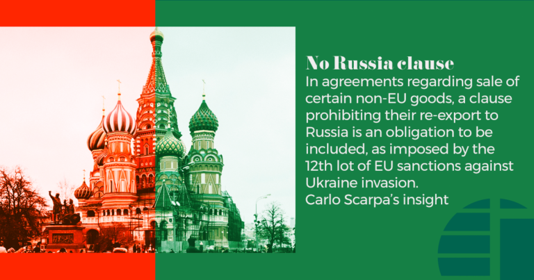 “NO RUSSIA” CLAUSE - Tonucci & Partners