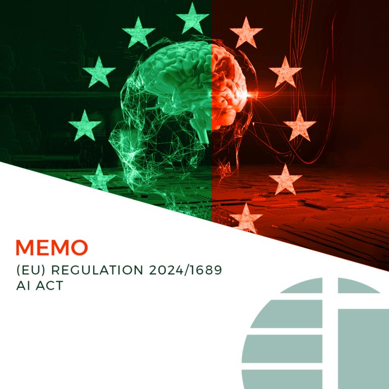 (EU) REGULATION 2024/1689 – AI ACT. - Tonucci & Partners